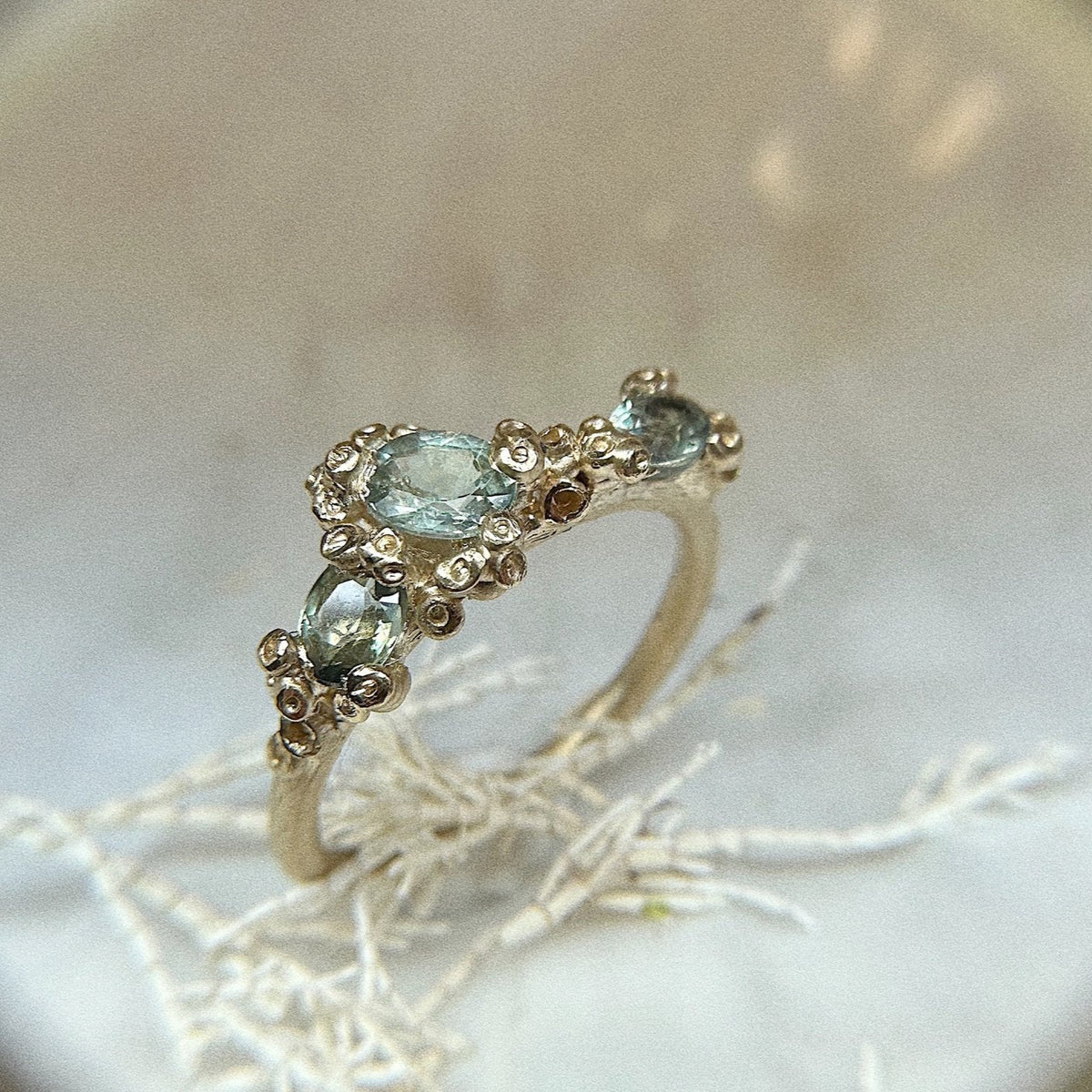 Sage Seaweed Cluster Ring – ætla
