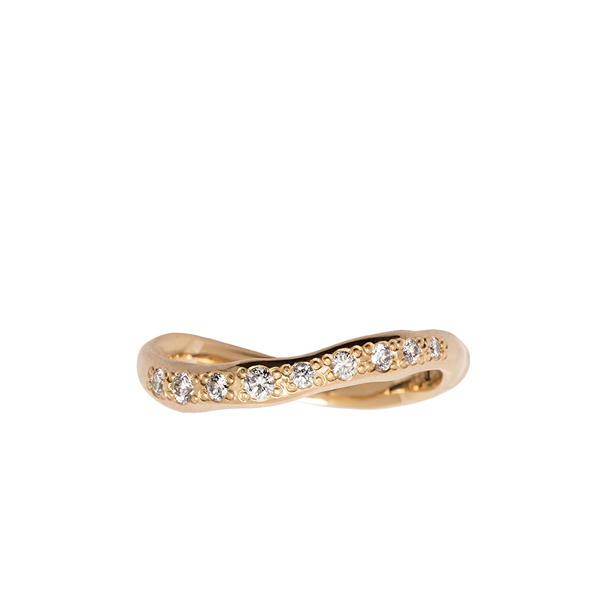 Soft Touch 9 Diamond Wave Ring – ætla